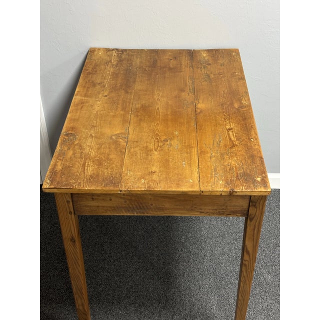 Antique Irish Pine Writing Table | Chairish