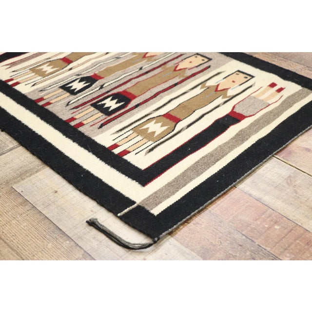 Vintage Navajo Style Yeibichai Kilim Rug - 02'01 X 02'10 | Chairish