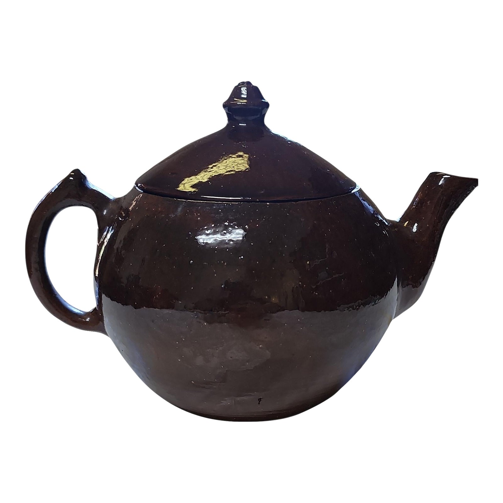 Rare 1960s Ben Owen Sr. Jugtown Studio Pottery Brown Betty Teapot ...