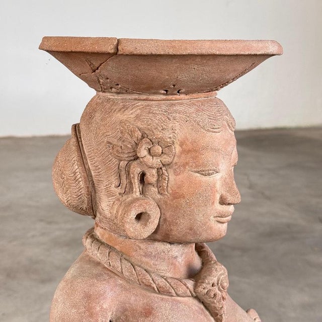 Antique Majapahit Terracotta Handmaiden Figure, 1500 | Chairish