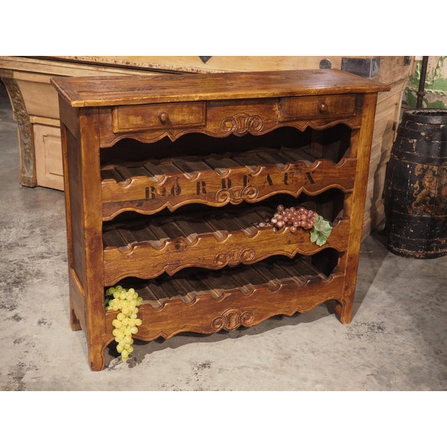 French “Bordeaux” 24-Bottle Wine Carrier With Drawers | Chairish