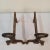 Early 19th Century American Early Keyhole Andirons - a Pair | Chairish