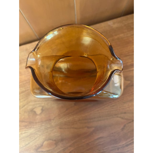 Vintage Yellow Blenko Glass Pitcher | Chairish