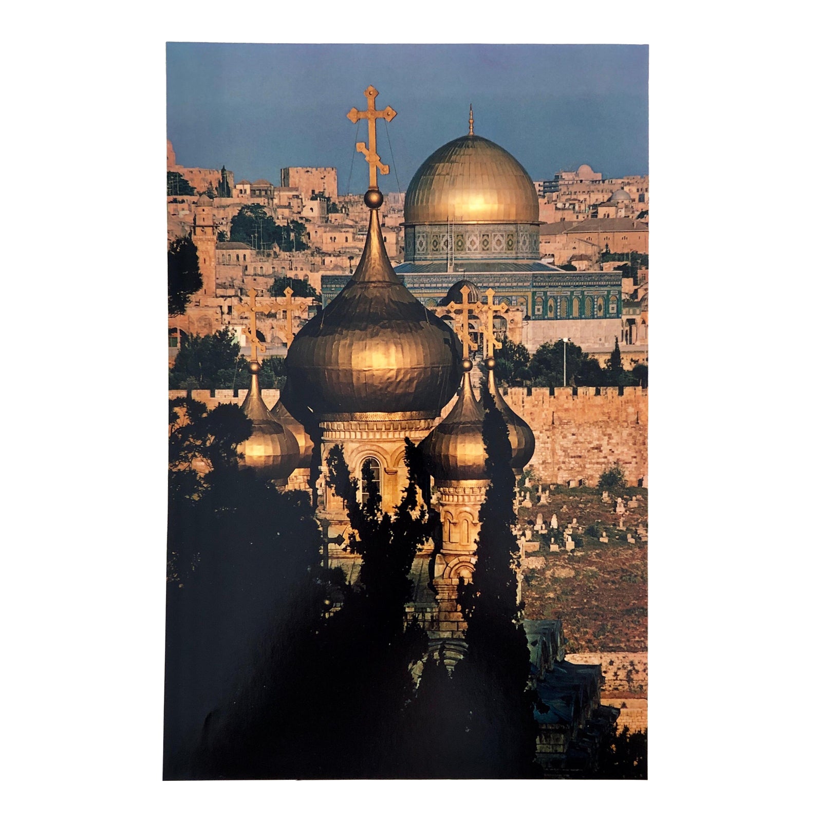 Marc Riboud, Vintage Color Photograph Old City Jerusalem Temple Mount ...