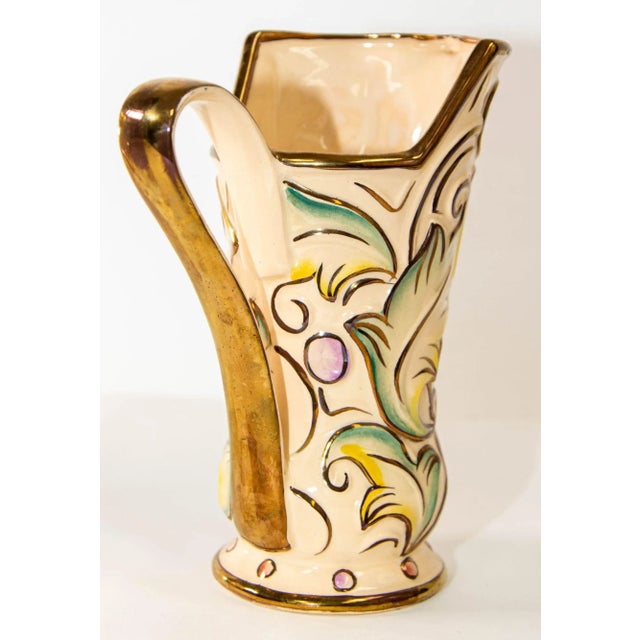 Vintage Wade Ceramic Gothic Pattern Glazed Vase in Pastel Colors Made ...