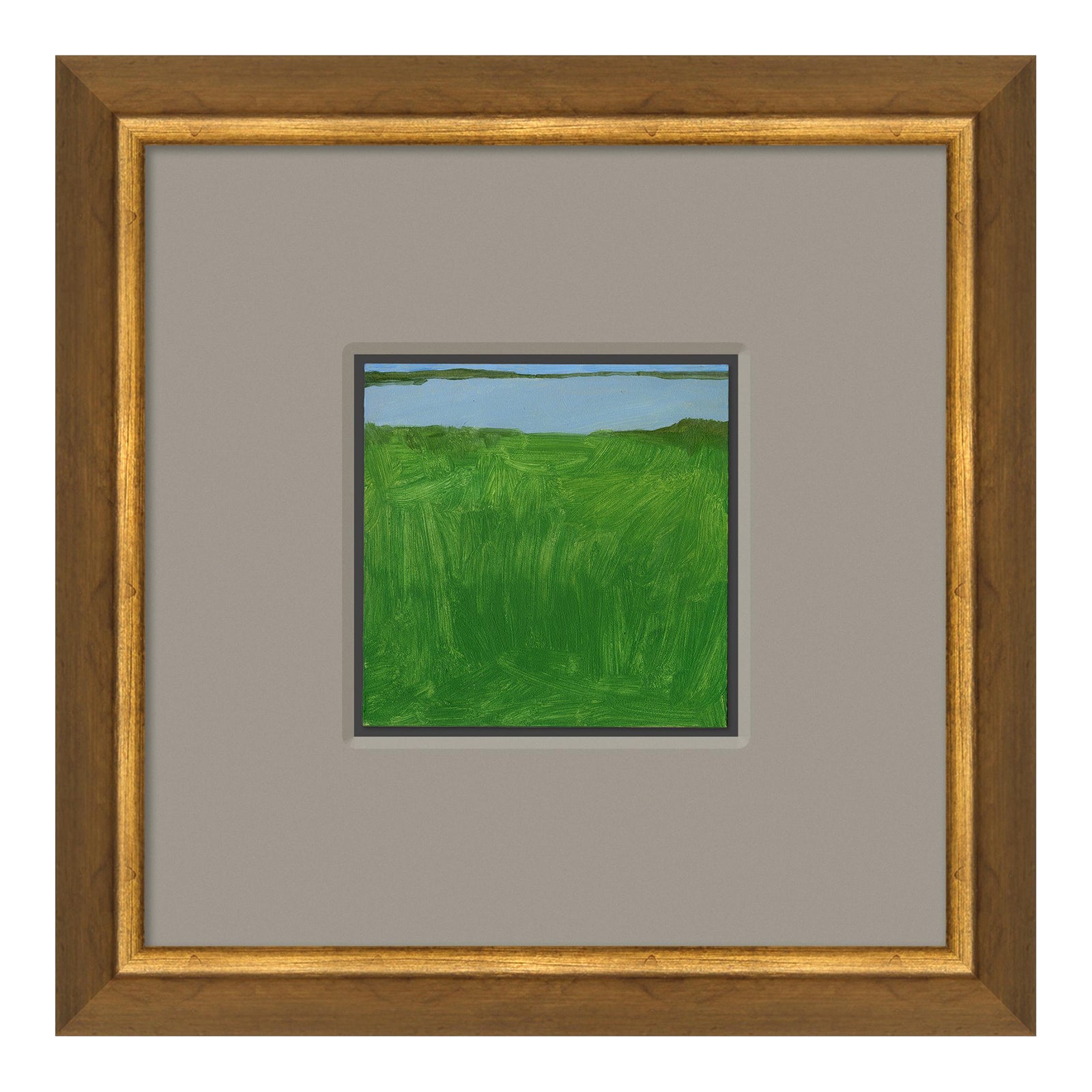 "Pea Island Marsh" Original Framed Oil Painting by Leslie Snipes | Chairish