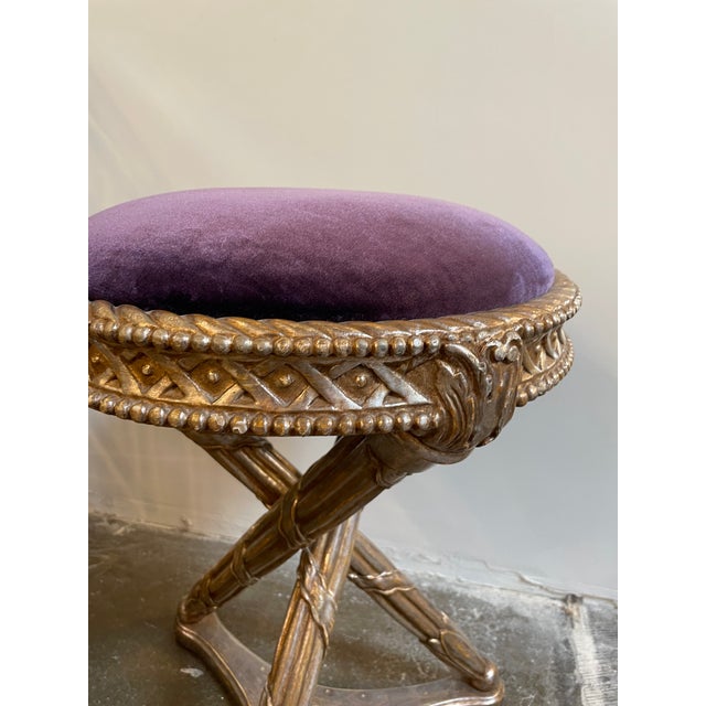 Nancy Corzine Torch Vanity Stool | Chairish