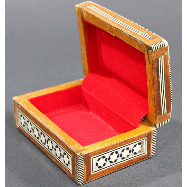Moorish Middle Eastern Handcrafted Mosaic Decorative Box | Chairish