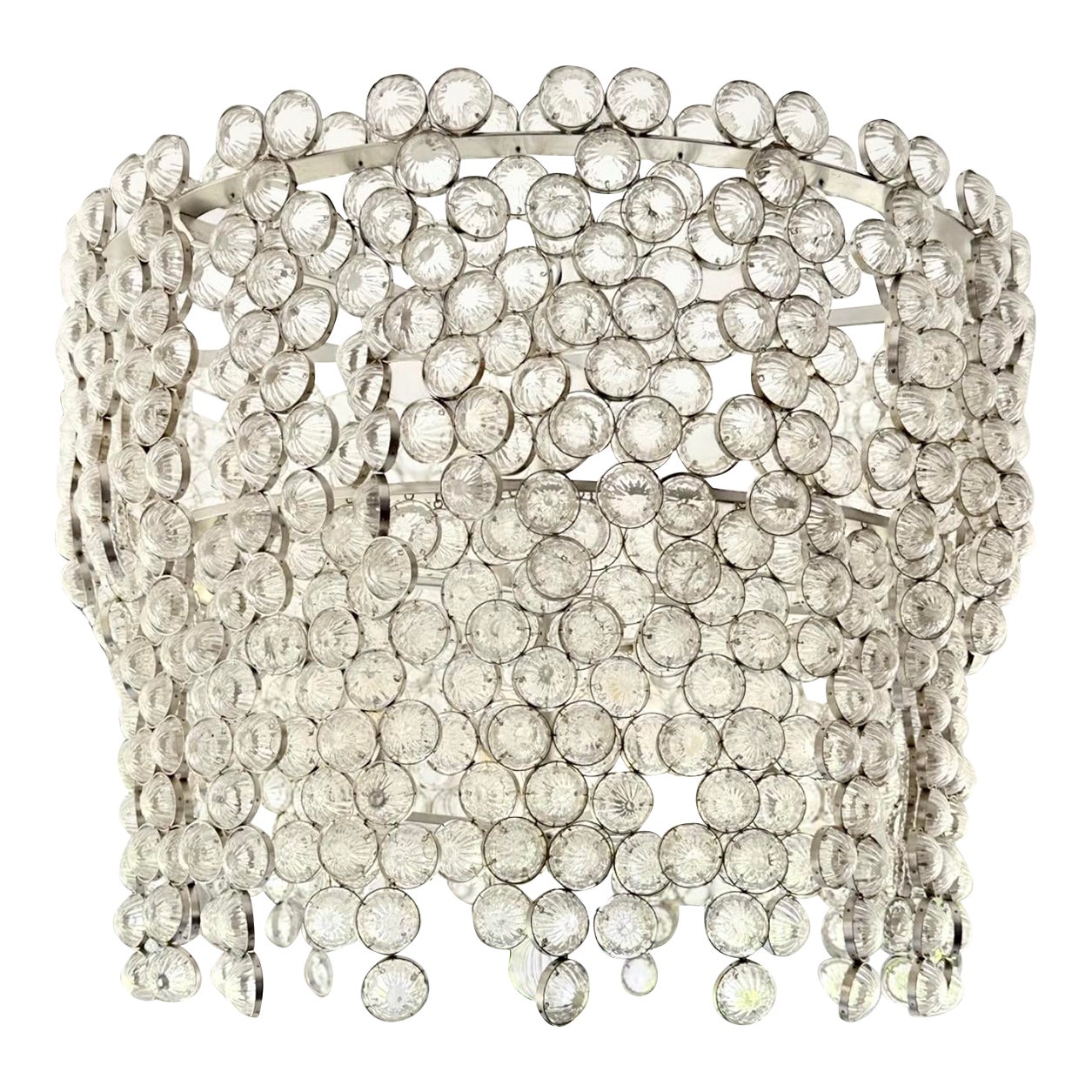 Milazzo Signature Julie Neill Large Blown Glass Waterfall Chandelier ...