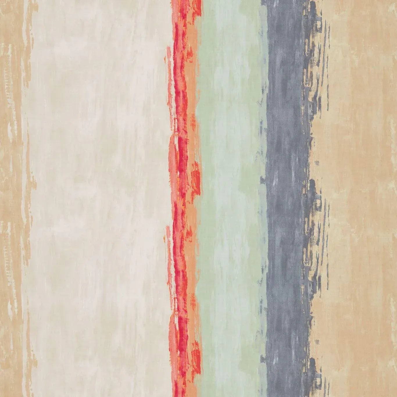 Harlequin Setola Fabric in Seagrass/Coral/Slate | Chairish