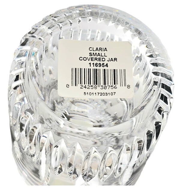 Waterford Marquis Claria Small Covered Glass Jar | Chairish