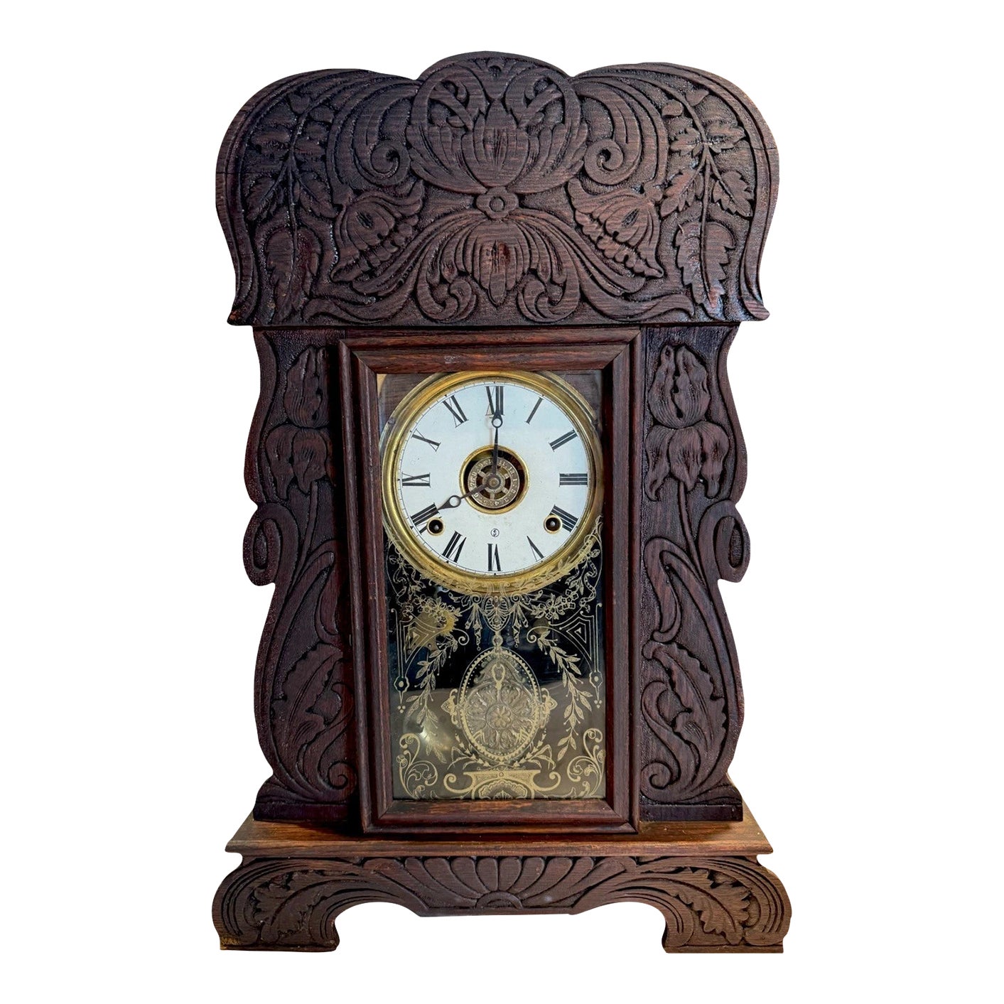 Antique Gilbert Parlor Mantel Clock | Chairish