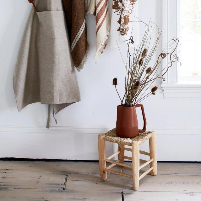 Artisan Lemon Wood Stool - Rustic Moroccan Style for Your Home | Chairish