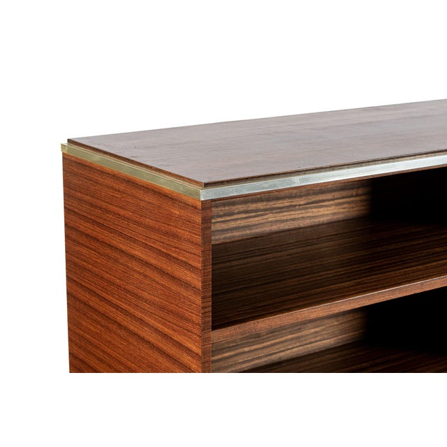 Exceptional Vintage Mid Century French Teak Wall Unit Cabinet | Chairish