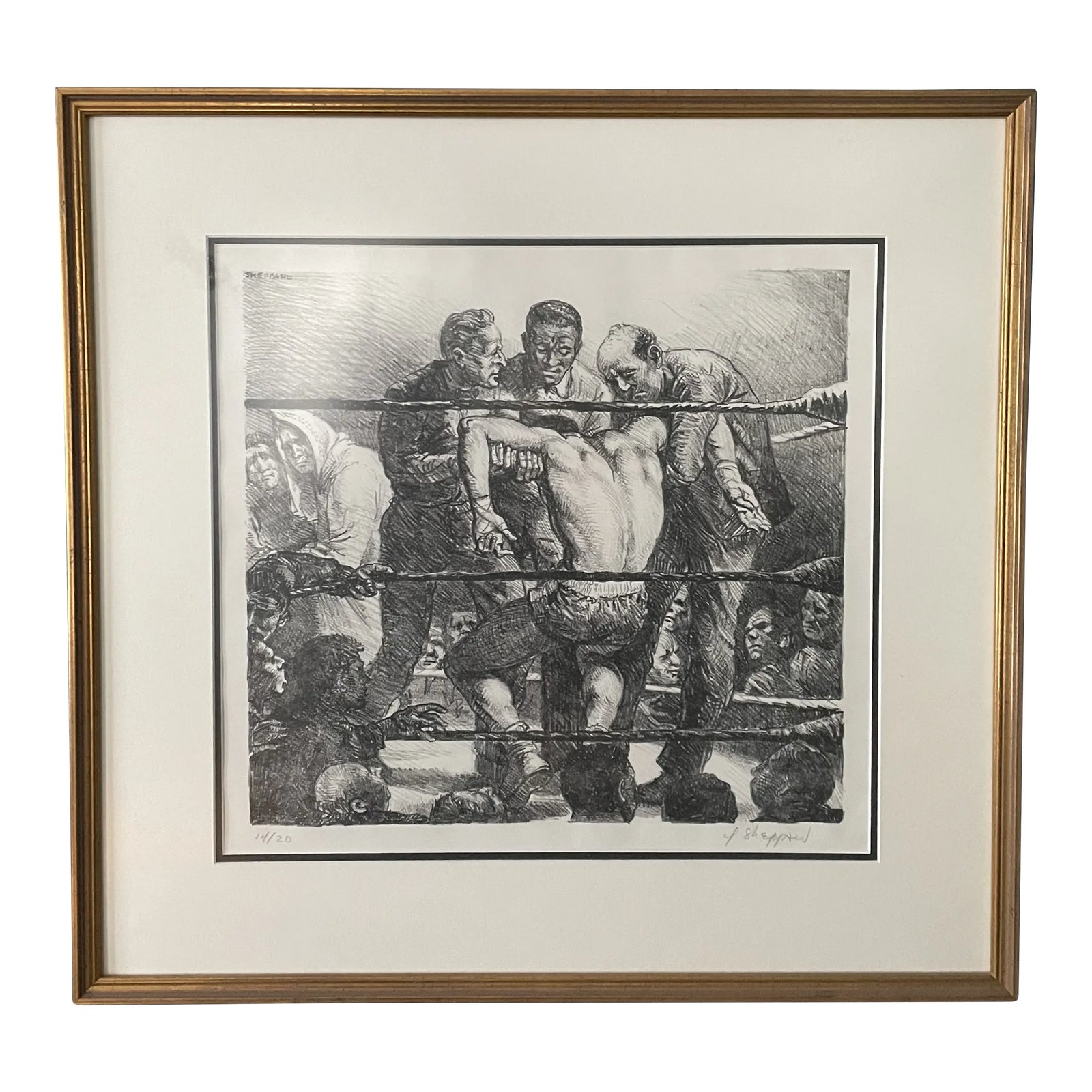 Joseph Sheppard Boxing Limited Edition Signed Lilthograph | Chairish