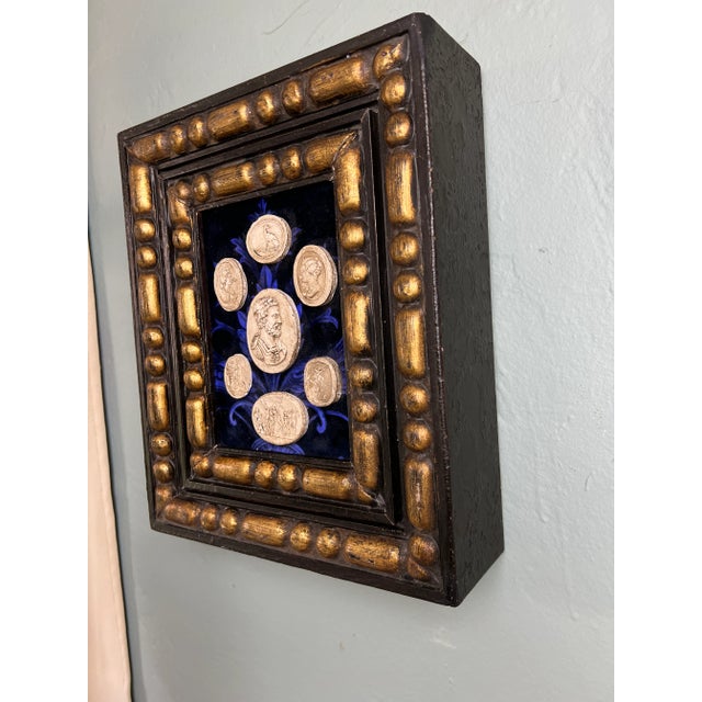 Baroque Style Wood Frame With 19th Century Italian Grand Tour Plaster ...