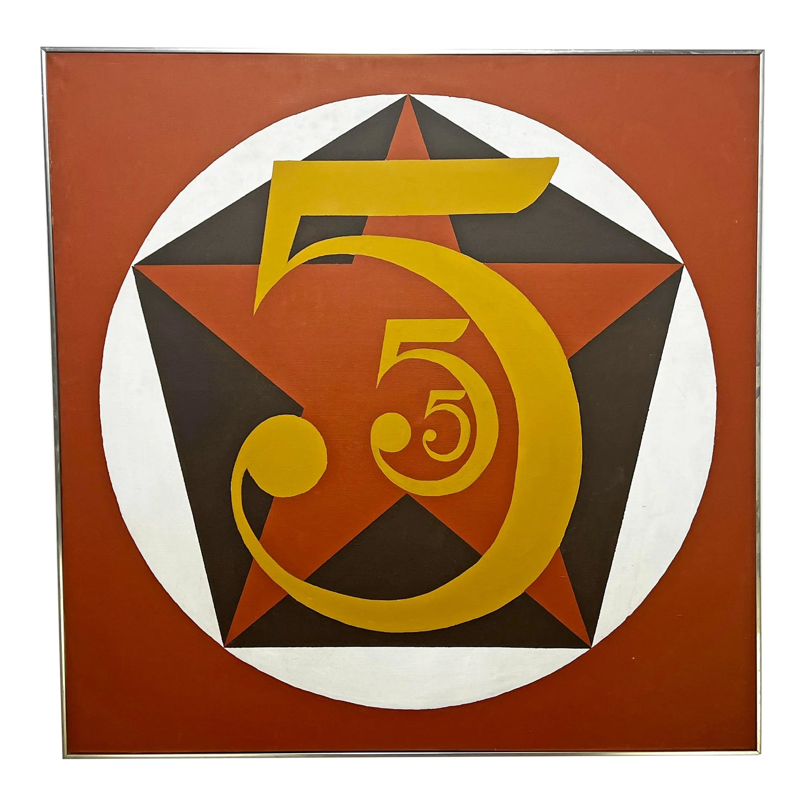 C. 1970s Large Pop Art Painting After Robert Indiana | Chairish