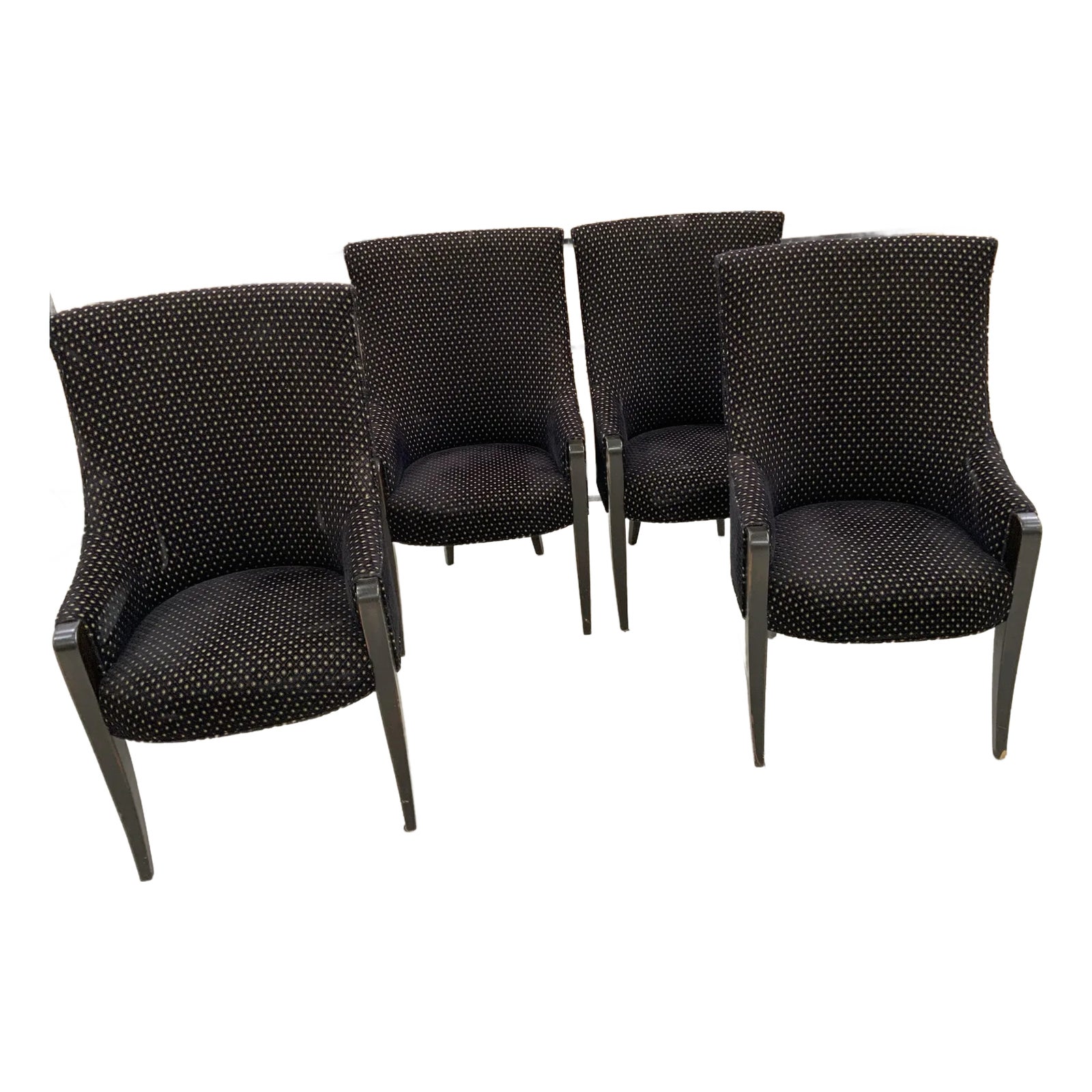 1980s Vintage Chairs Made by Swaim- Set of 4 | Chairish