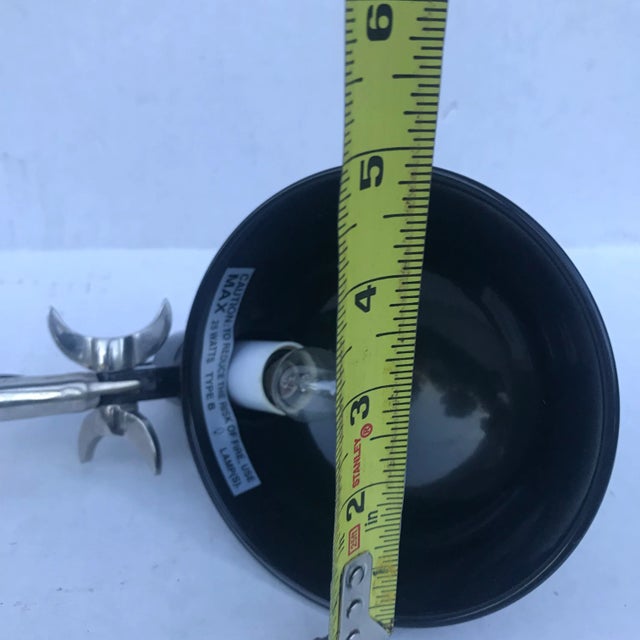 Contemporary Adjustable Black Metal Desk Lamp | Chairish