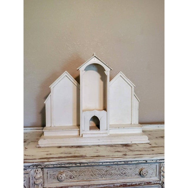 Large Antique Mexican Architectural Church Niche Altar | Chairish