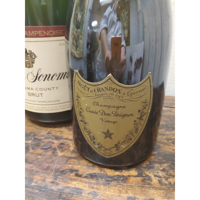 Vintage Champagne Bottles - a Pair | Chairish