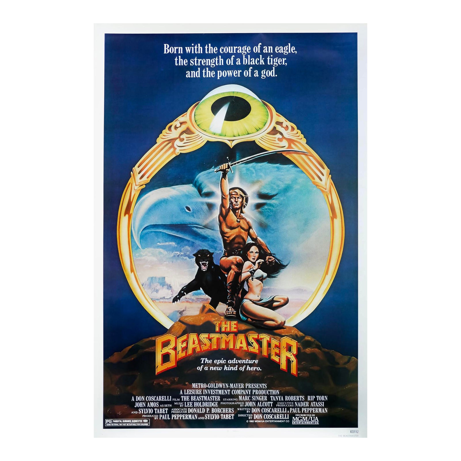 1980s The Beastmaster Original Vintage Poster 1982 | Chairish