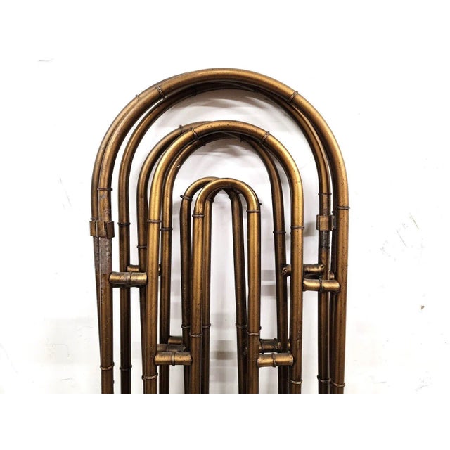 MCM Vintage Room Divider Screen Paravant Steel | Chairish