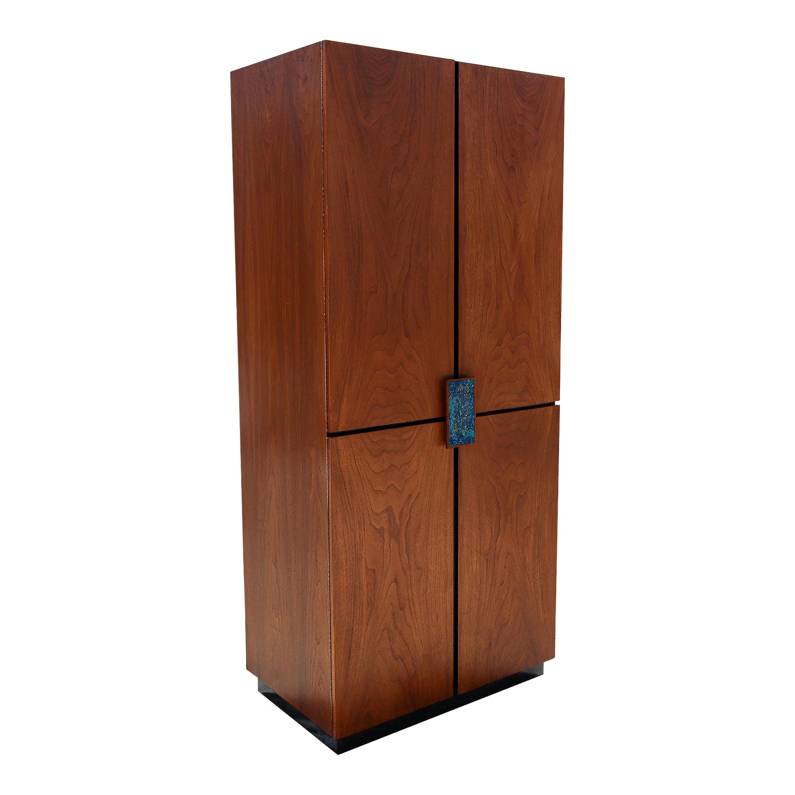 Mid Century Walnut Storage Cabinet by Glenn of California | Chairish