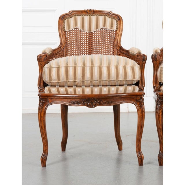 French 20th Century Louis XV Style Chairs - A Pair | Chairish