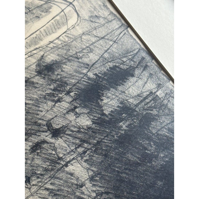 1973 Charcoal Drawing Signed | Chairish