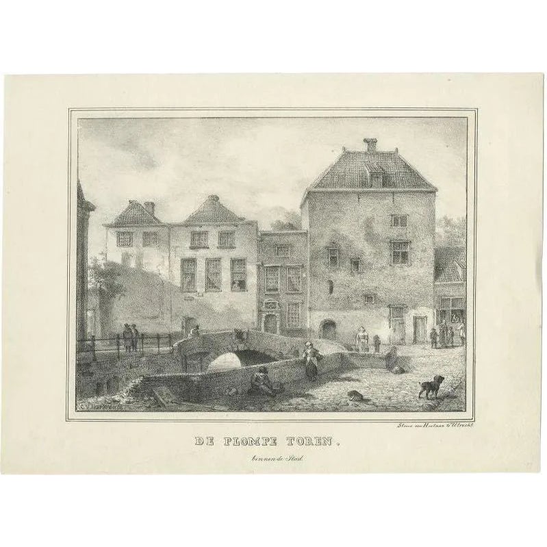 Houtman, Plompetoren in Utrecht, 1830, Paper | Chairish