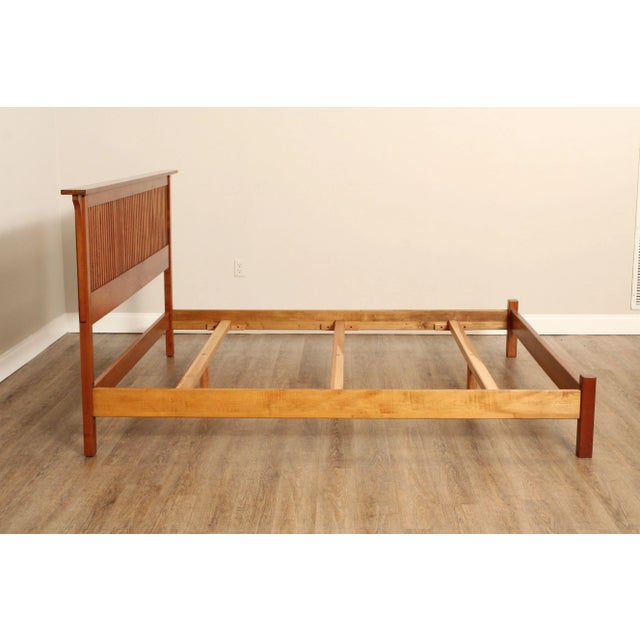 Stickley Mission Collection King Size Cherry Spindle Bed Chairish
