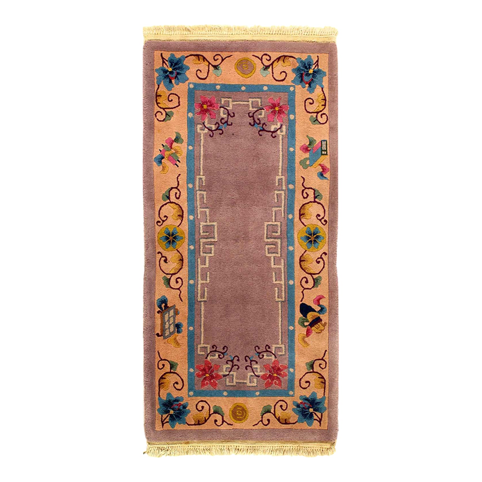1920s Antique Chinese Peking Rug | Chairish