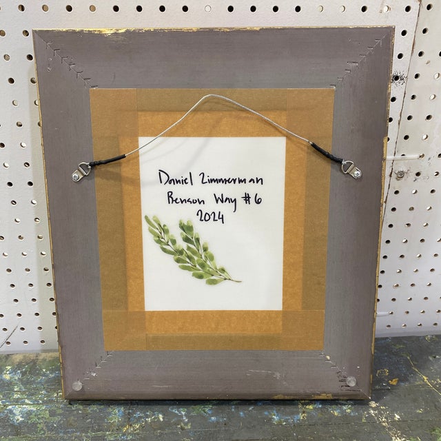 Abstract Topiary Oil Painting by Daniel Zimmerman, Framed | Chairish