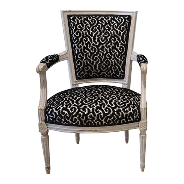 19th Century French Louis XVI Arm Chair | Chairish