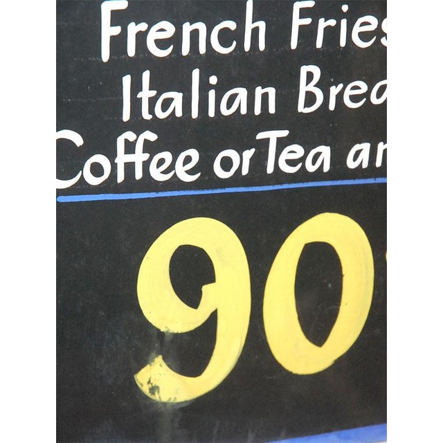 1950s Hand Painted Cafe Sign | Chairish