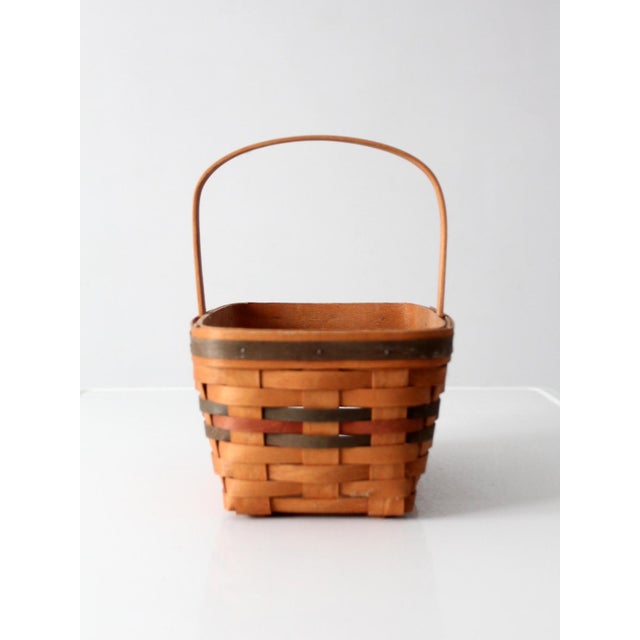 1991 Lonaberger Market Basket With Handle | Chairish