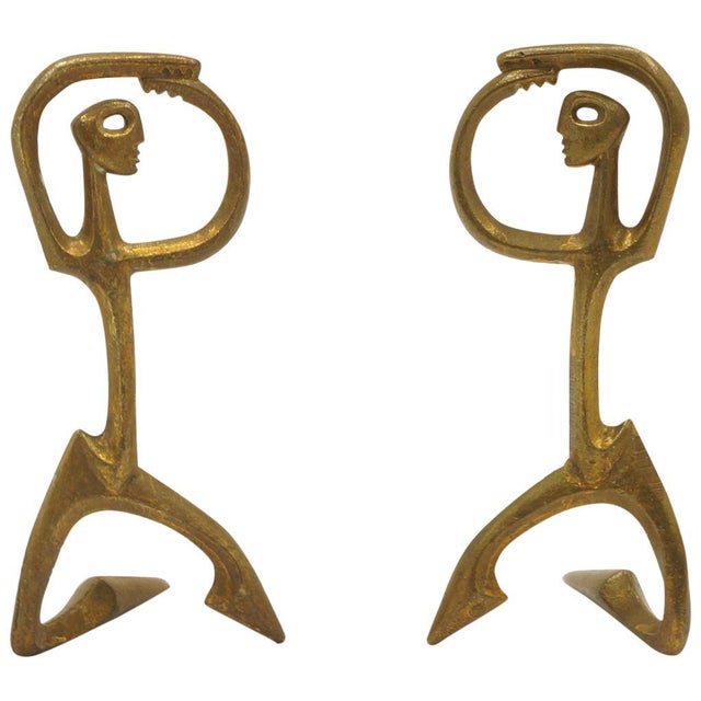 Bronze Figurative Table Sculptures by Frederic Weinberg, Each Is Signed ...