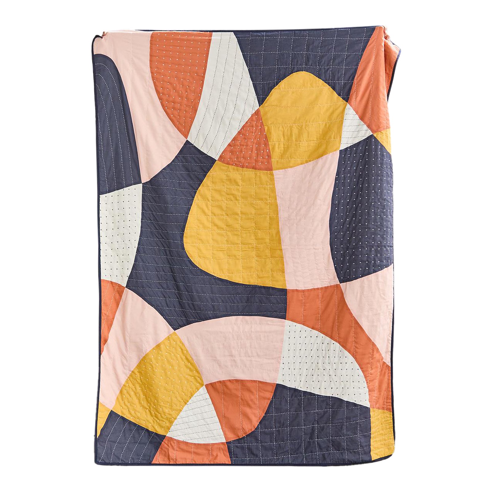 Anchal Sunset Patchwork Quilt | Chairish