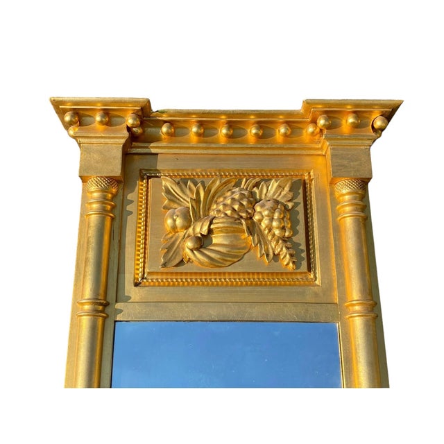 Antique Federal Style Triple Gilded Mirror - Foster Brothers Boston ...