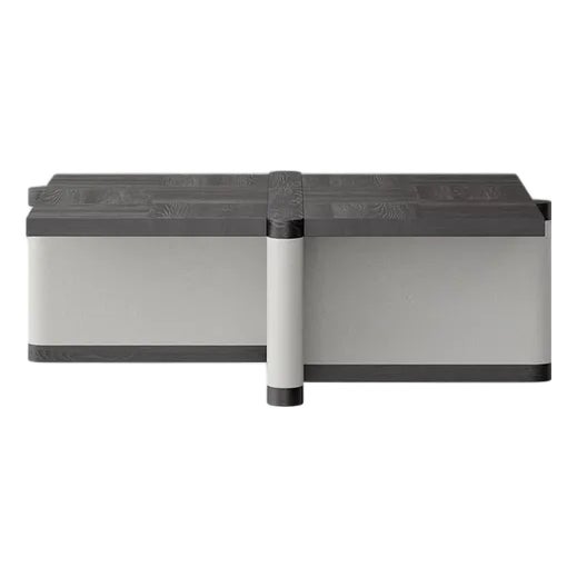 Figured Shape Table in Black Oak and Contrast White Legs by Ultramobili ...