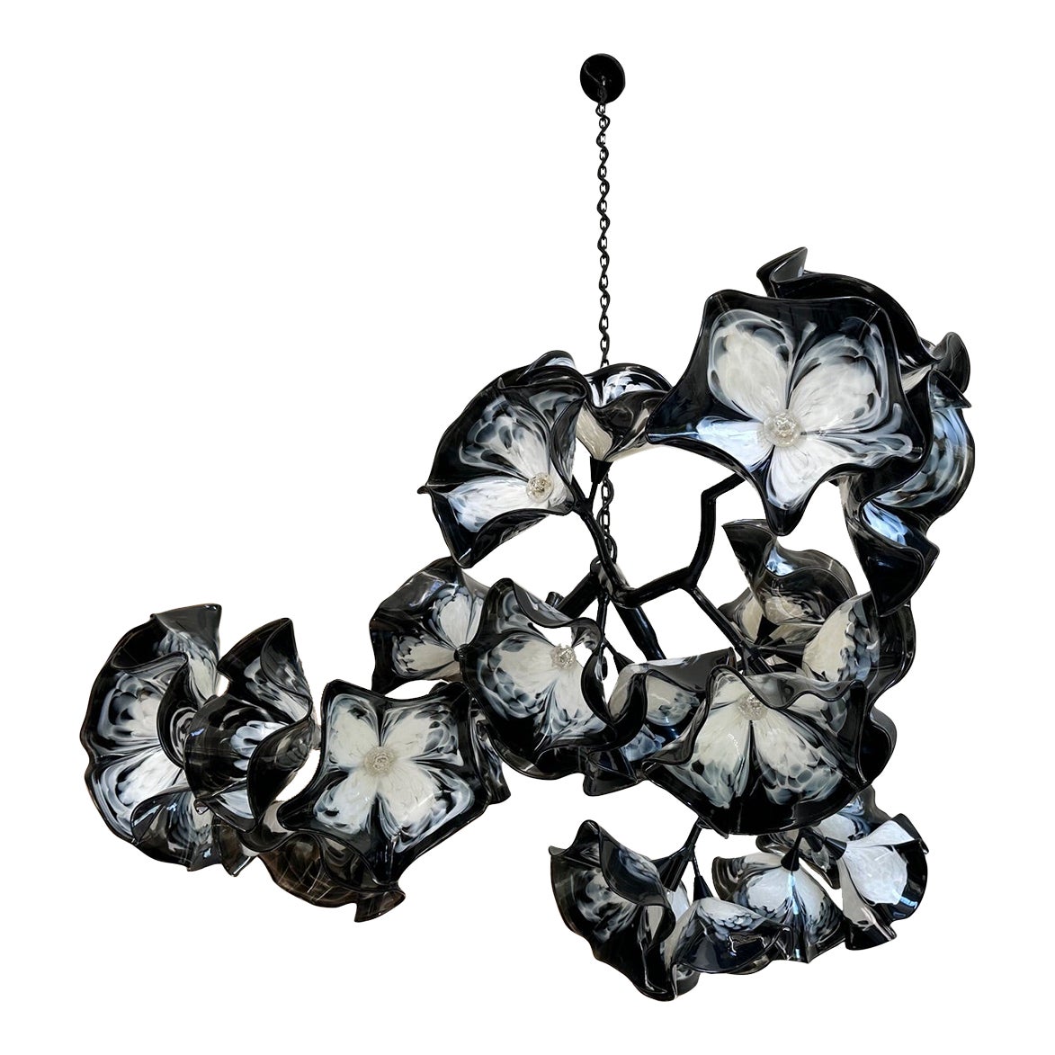 Scott Chambers Art Glass Chandelier | Chairish