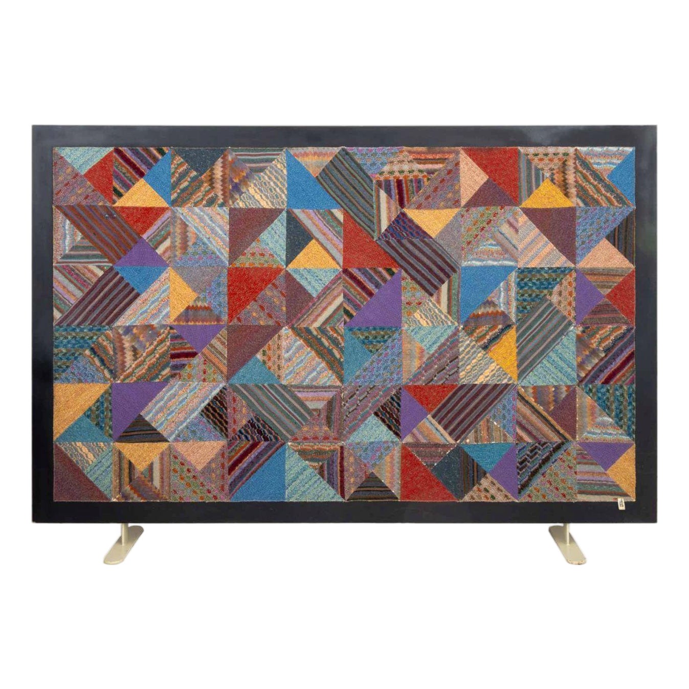 Missoni X Saporiti Quilted Tapestry Mounted Screen | Chairish