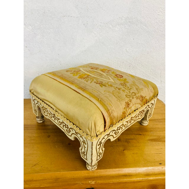 Antique Italian Footstool | Chairish