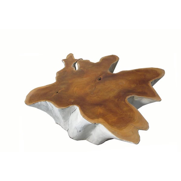 Organic Teak Root Coffee Table With Two Tones 77 | Chairish