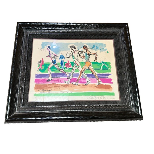 Leroy Neiman Signed Limited Edition Athletes Serigraph Framed Artwork ...