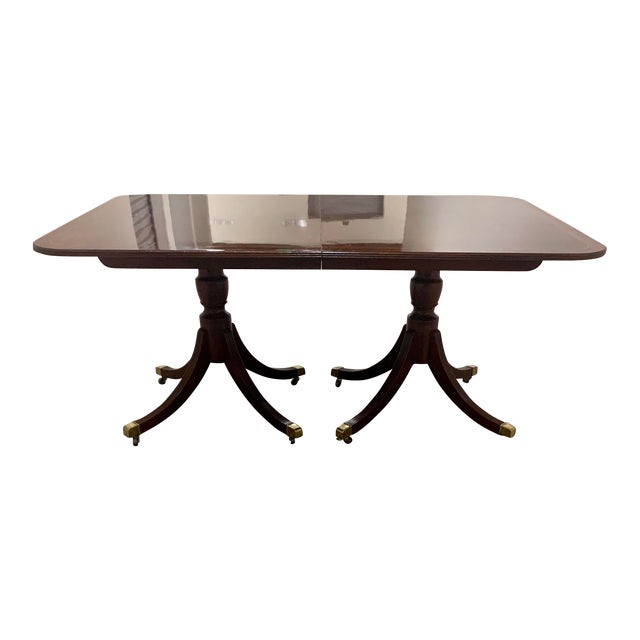 Baker Dining Table Inlaid Charleston Historical Collection Vintage ...
