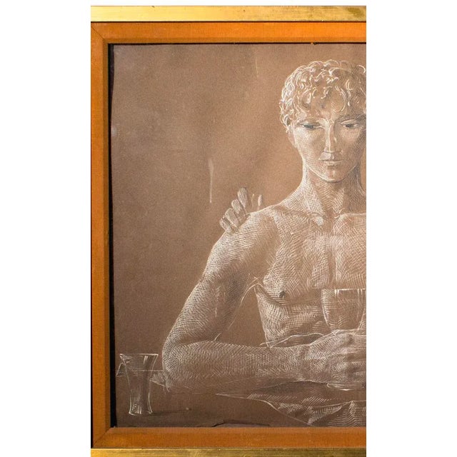 Peter Todd Mitchell Drawing , Young Couple | Chairish