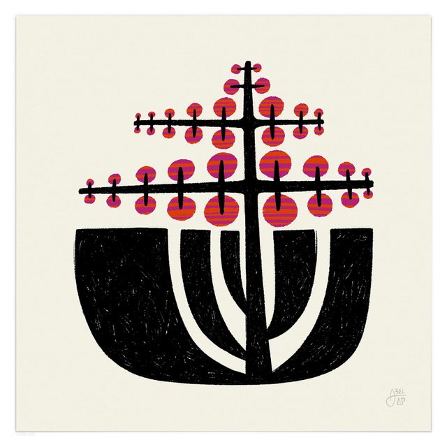 "Plant Form 006" Contemporary Abstract Botanical Print - 12x12 | Chairish