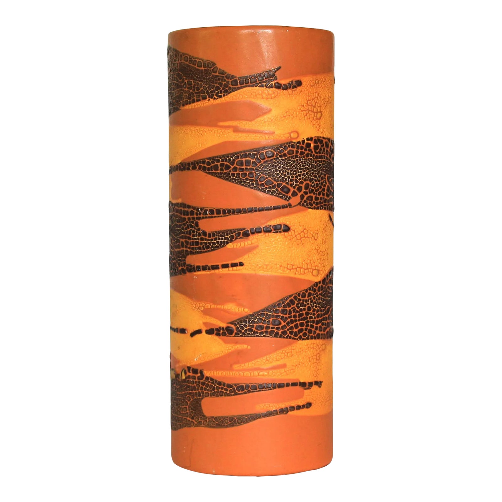 Vintage Royal Haeger "Graphic Earth Wrap" Vase | Chairish